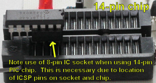 Modified JDM PIC programmer